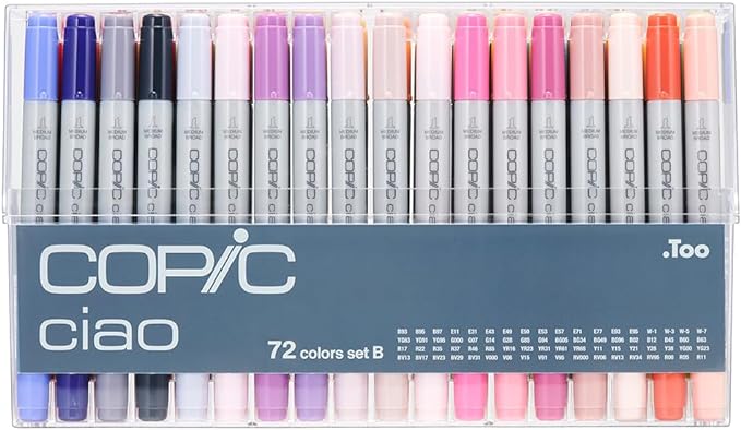 Copic Ciao Set of 72pc - Set B colors - Eshal Store
